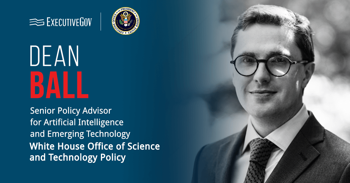 Dean Ball Named White House S&T Policy Adviser