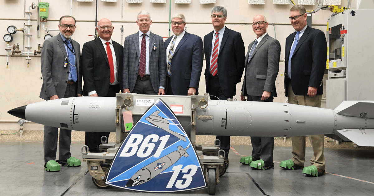 NNSA Builds First B61-13 Nuclear Gravity Bomb